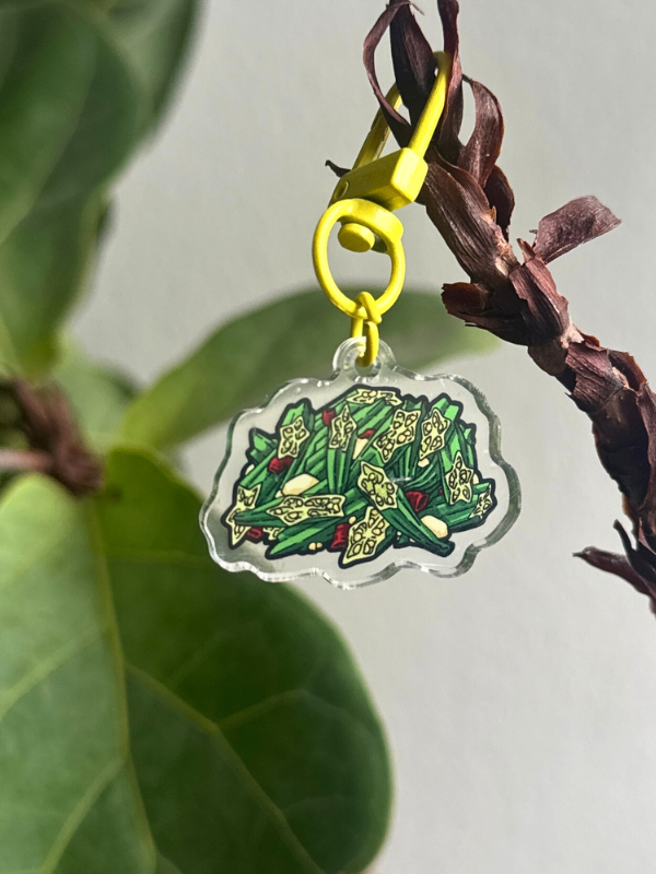 Okra Keychain – Pointy Rice