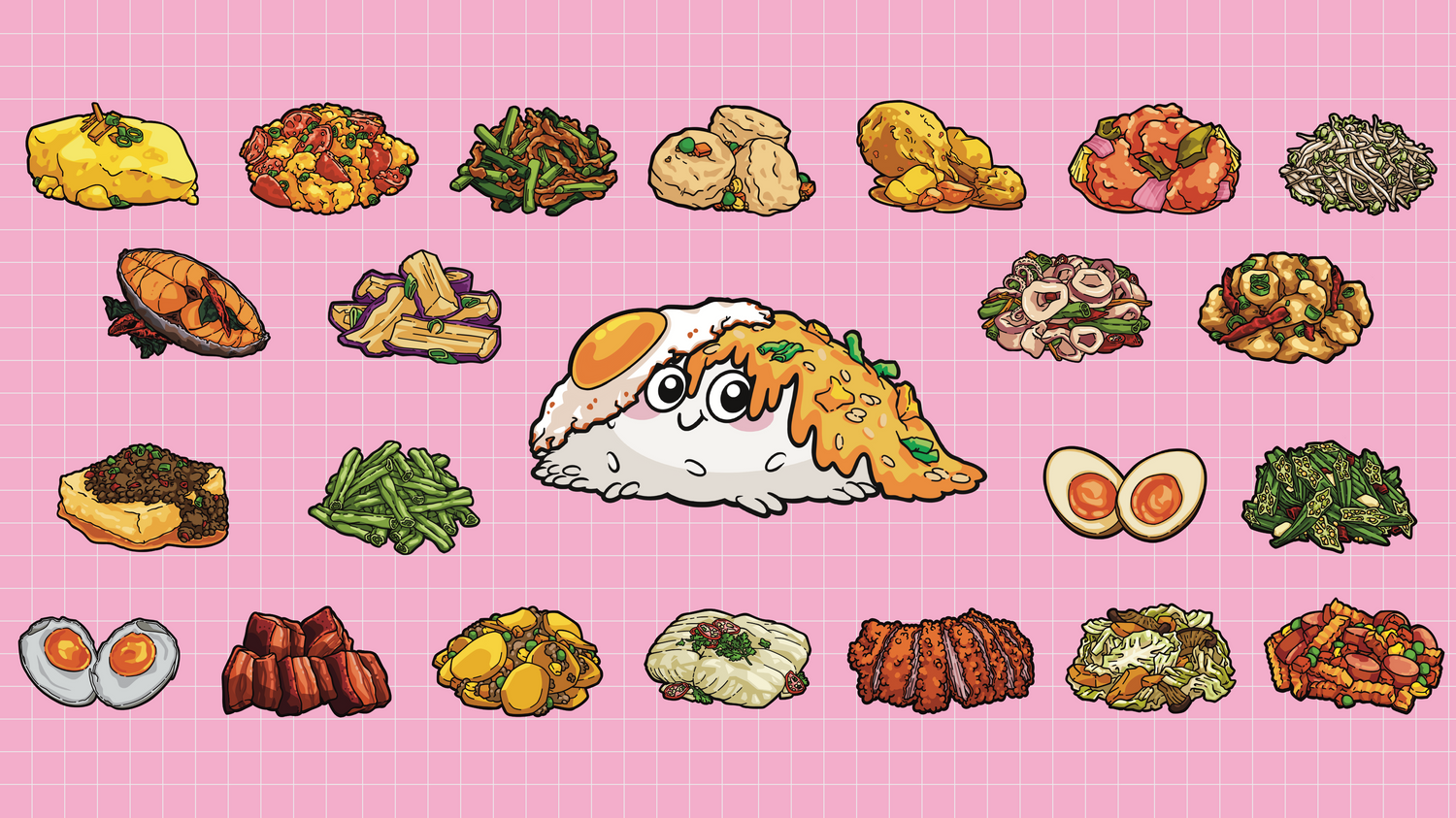 Celebrate Hawker Culture with 'Cai Fan' stickers! – Pointy Rice