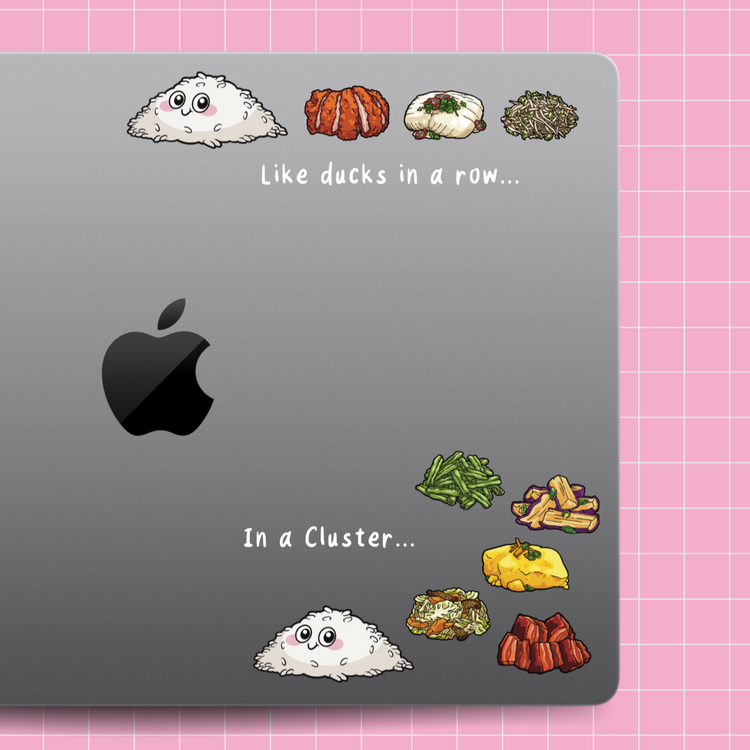 How to Assemble your 'cai fan' stickers – Pointy Rice